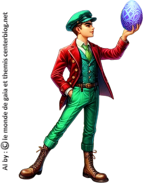 Tubes Pâques - Série ROUGE et VERTE - Easter Eggs png