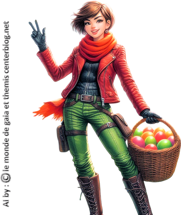 Tubes Pâques - Série ROUGE et VERTE - Easter Eggs png