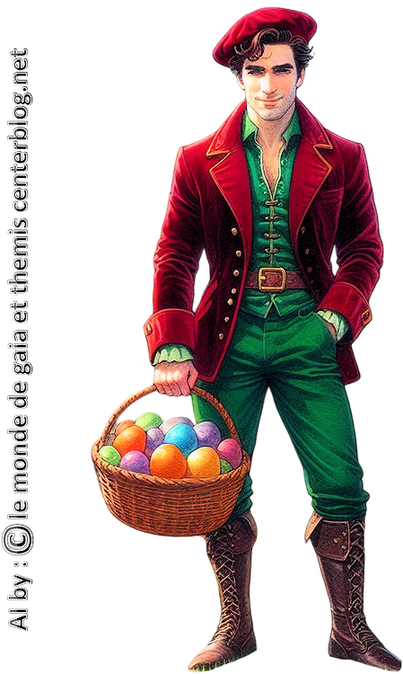 Tubes Pâques - Série ROUGE et VERTE - Easter Eggs png