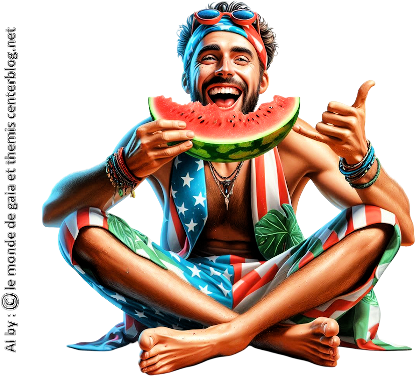 AI Tubes PNG - Hommes Pastèque - Watermelon - IA PNG