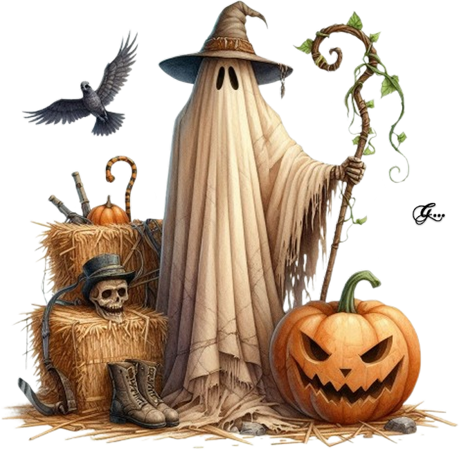 tubes halloween fantomes - Page 9