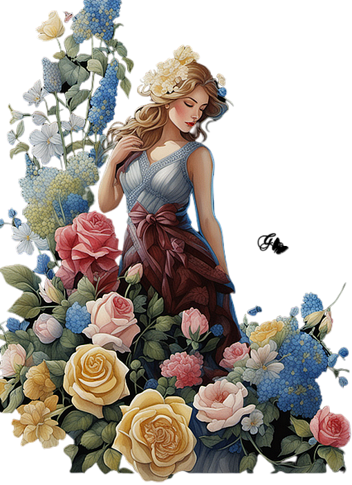 tubes femmes fleurs de gaia - Page 2